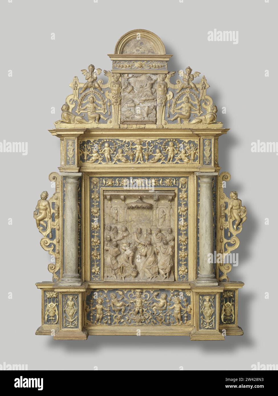 Domestic altar with the Last Supper, anonymous, c. 1550 The altar is ...