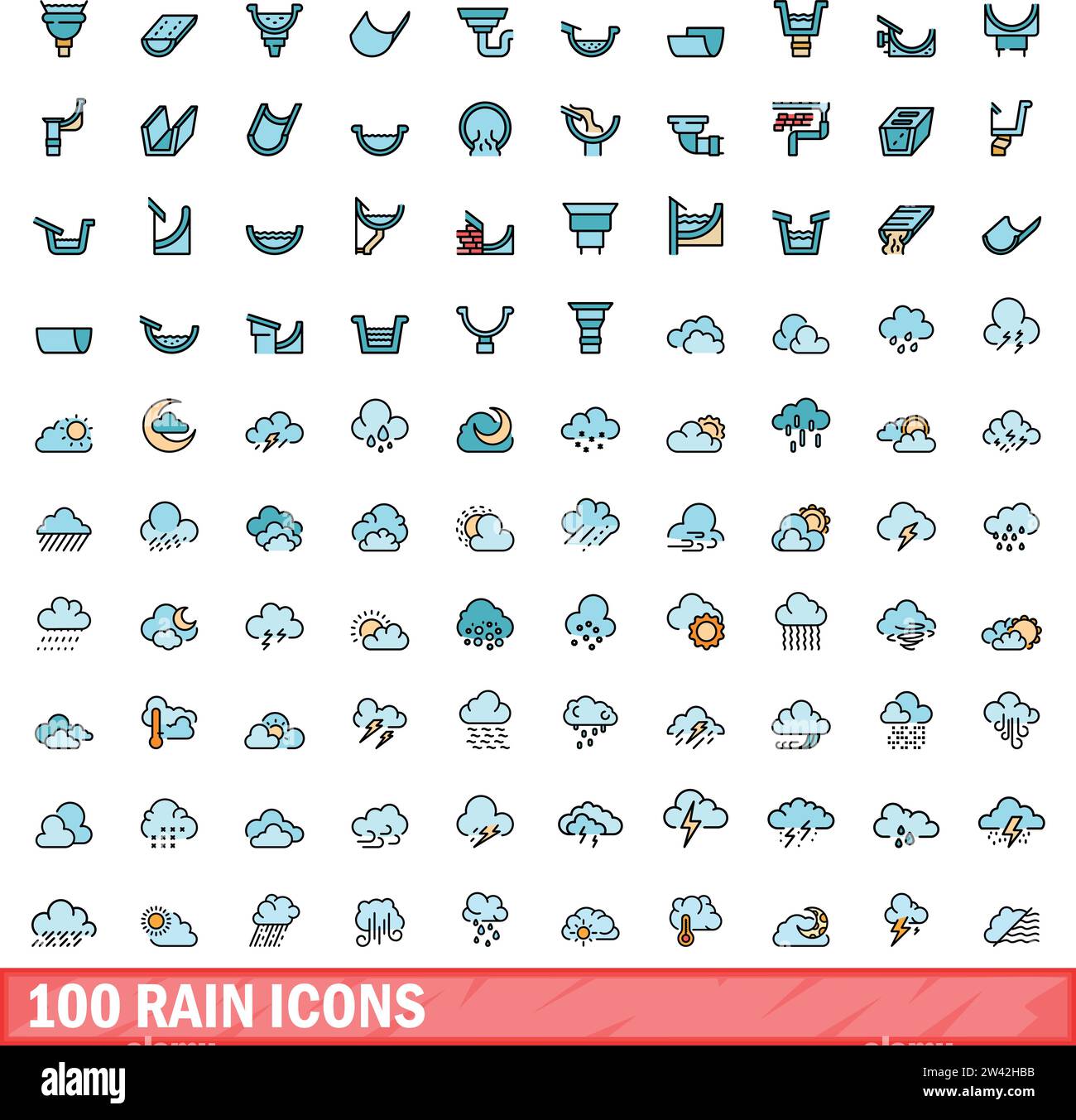 Collection rain water gutter vector hi-res stock photography and images ...