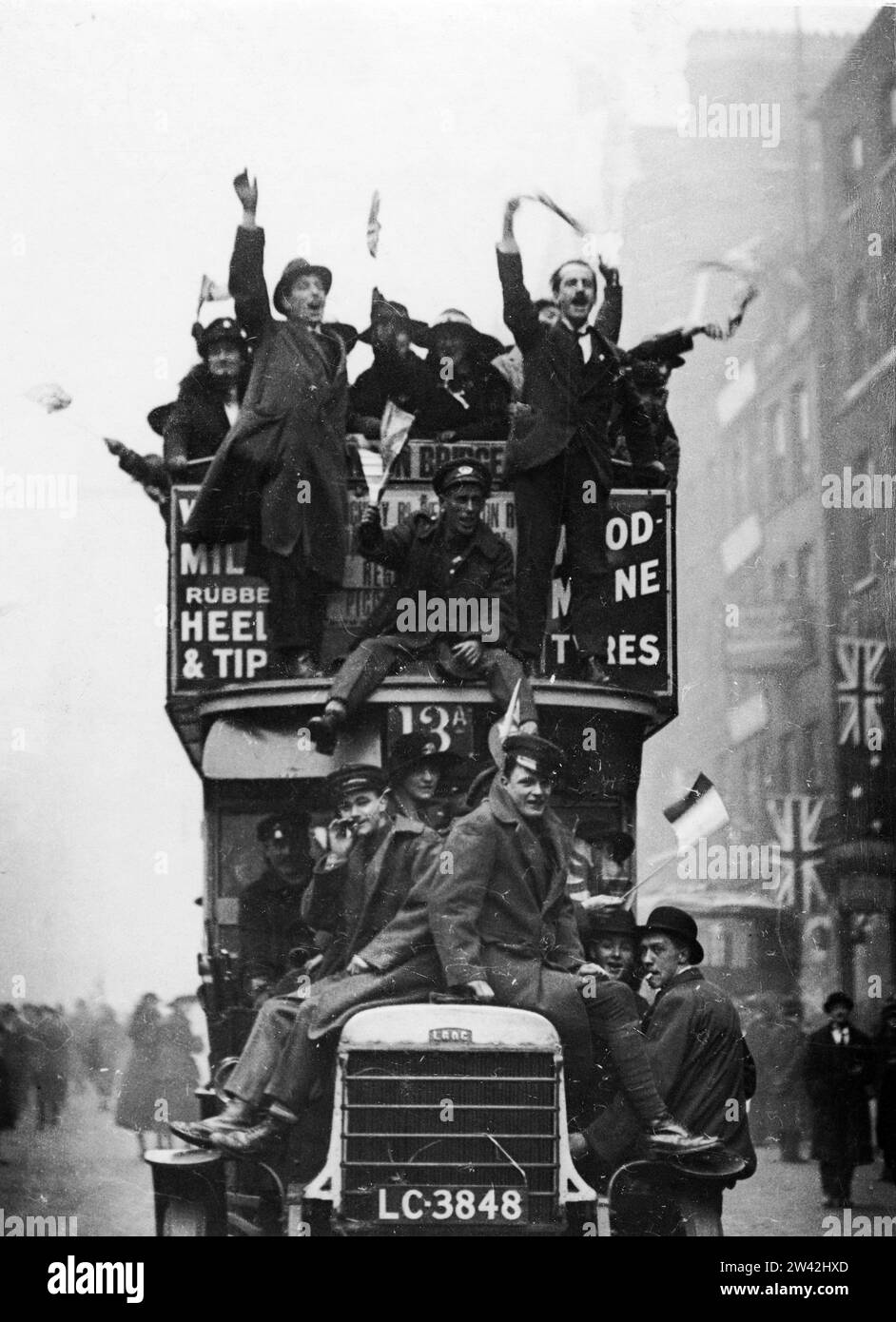Official photograph showing people celebrating victory Stock Photo - Alamy