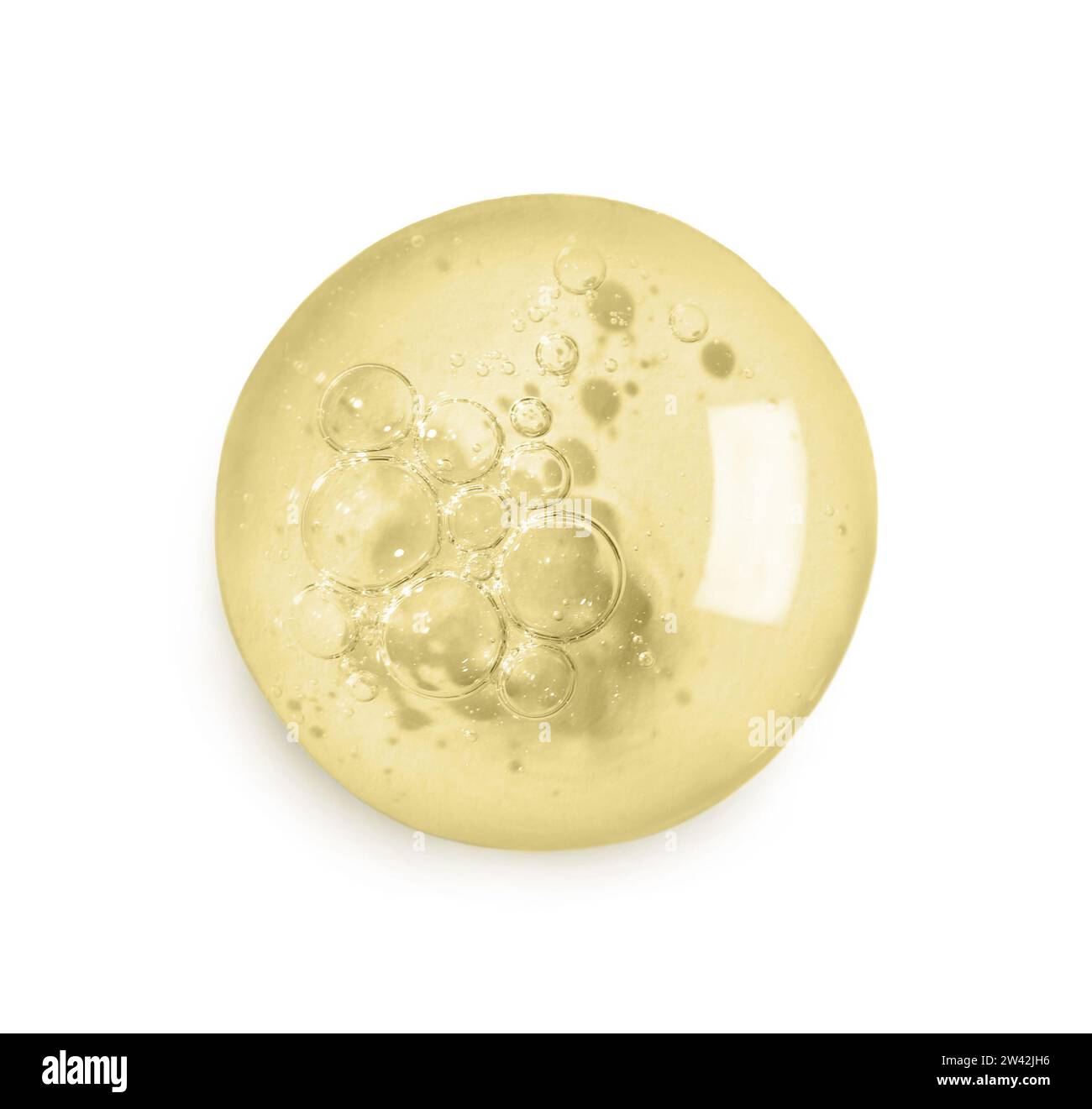 Serum drop on white background, top view. Skin care product Stock Photo ...