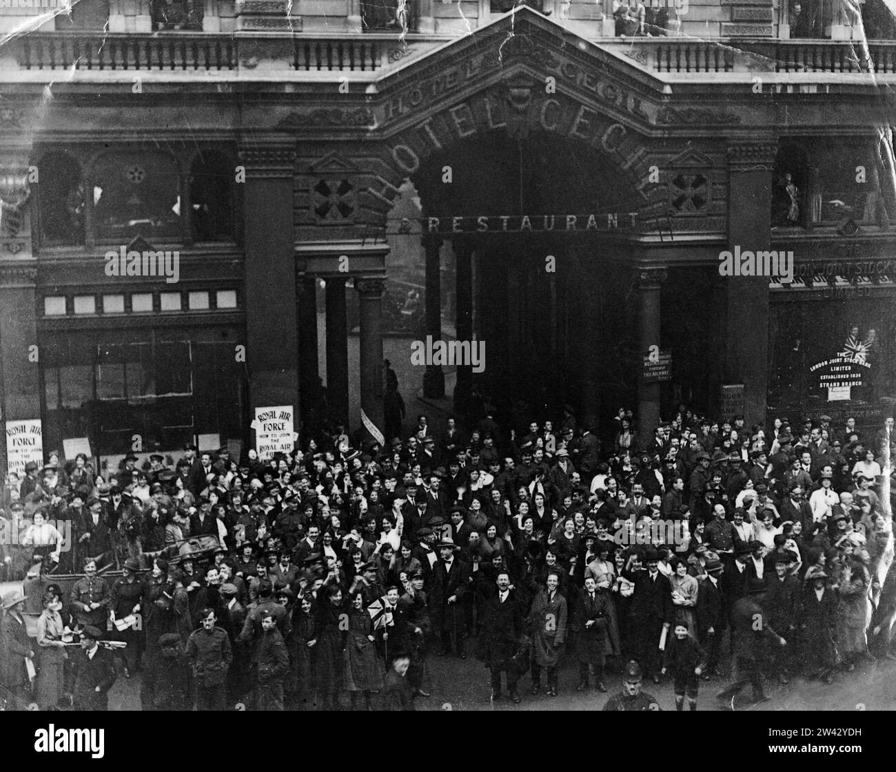 Official photograph showing group of people celebrating victory Stock ...