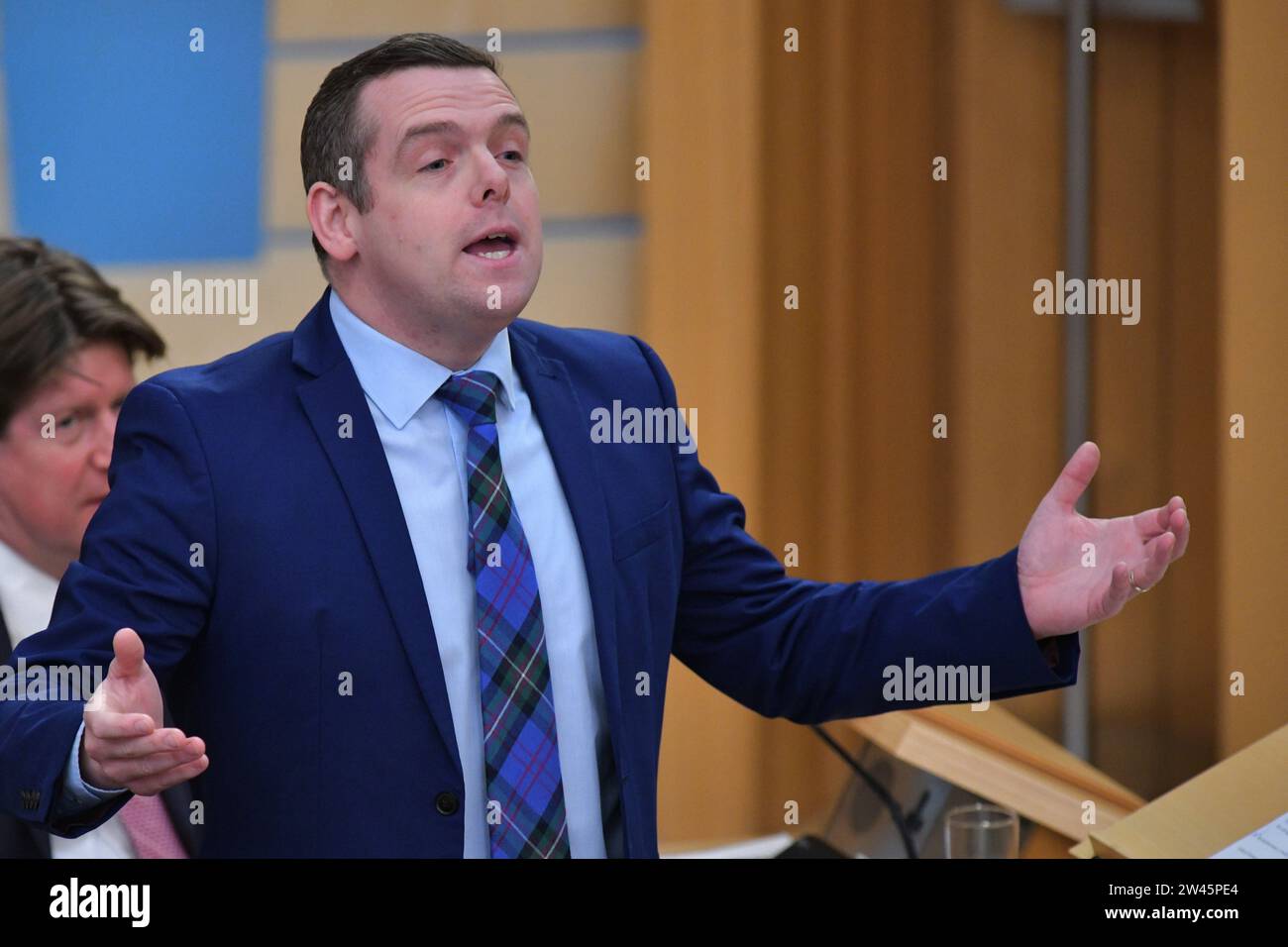 Edinburgh Scotland, UK 21 December 2023. Leader of the Scottish ...