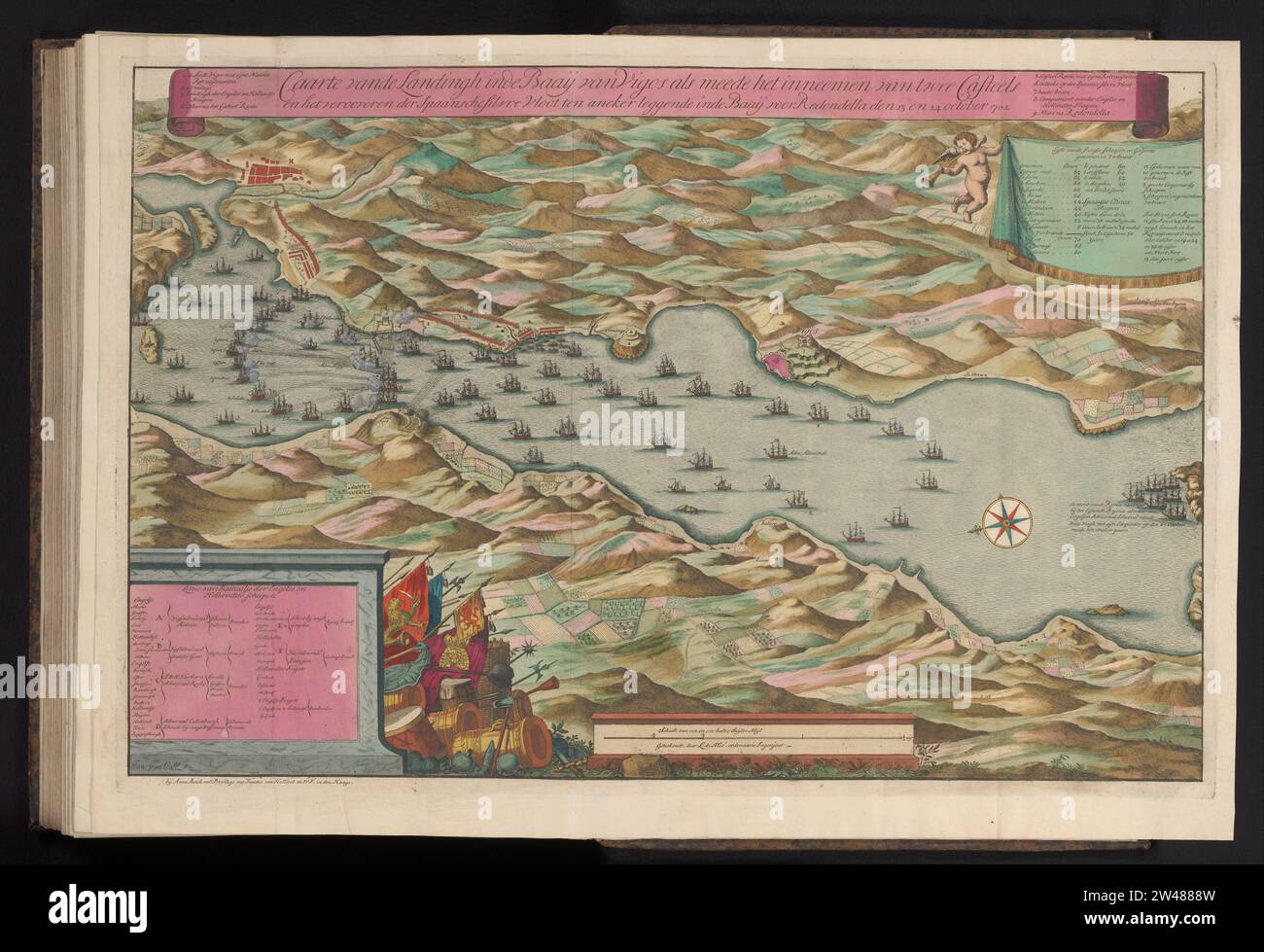 Sea battle in the bay at Vigo and the conquest of the Spanish Silver ...