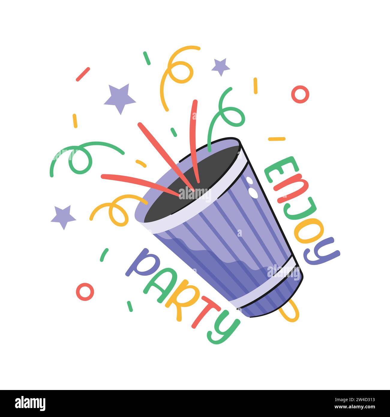 Party popper Stock Vector Images - Alamy