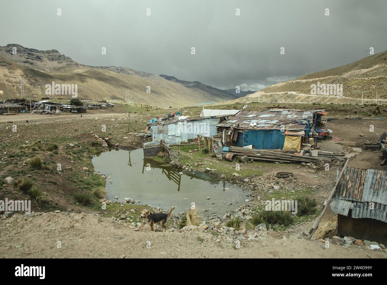 Peru village huts hi-res stock photography and images - Alamy