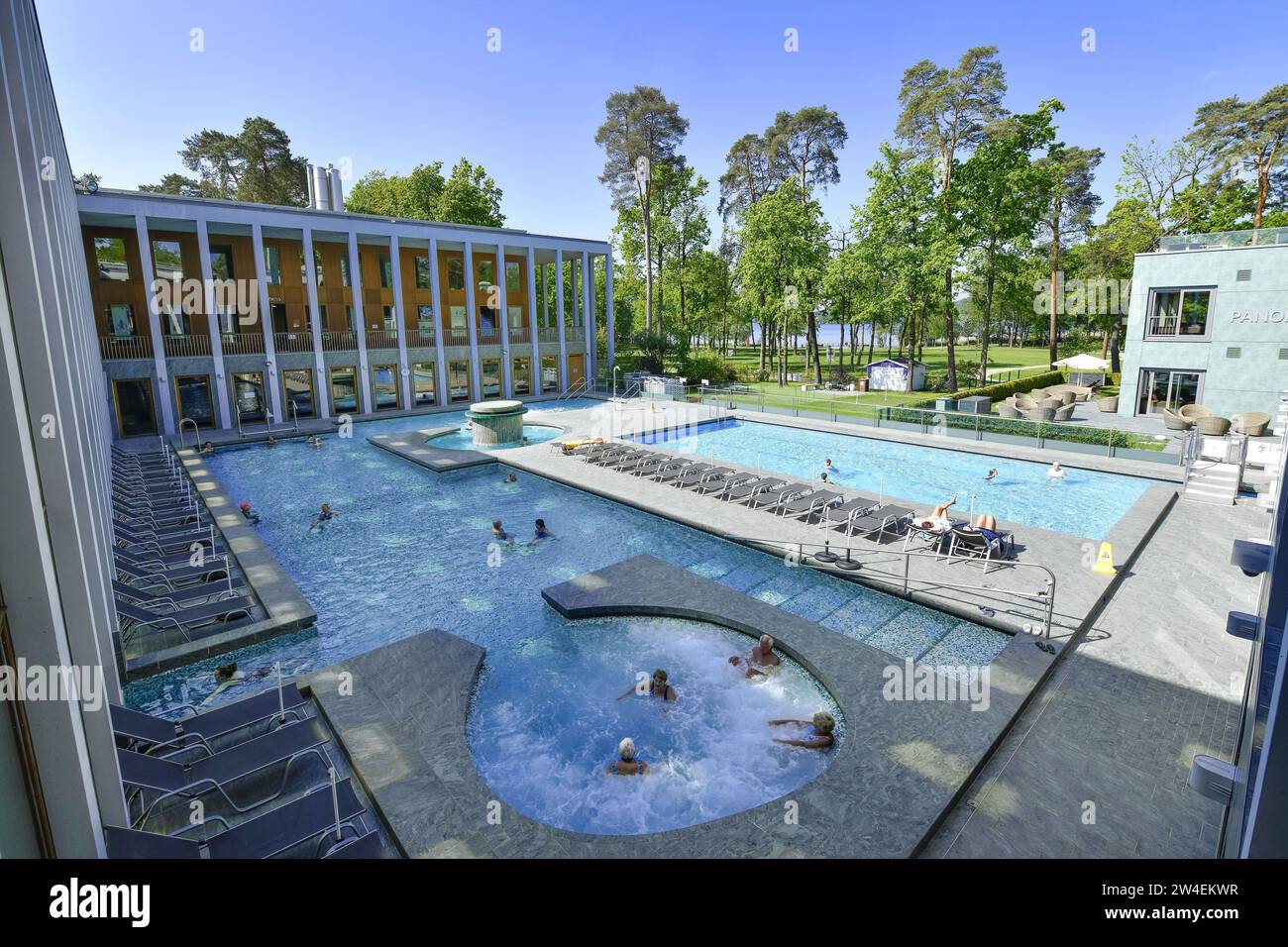 Therme, Am Kurpark, Bad Saarow, Brandenburg, Deutschland Stock Photo ...
