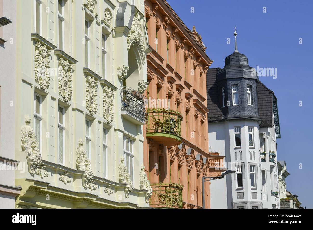 Altbauten, Schillerstraße, Cottbus, Brandenburg, Deutschland Stock ...