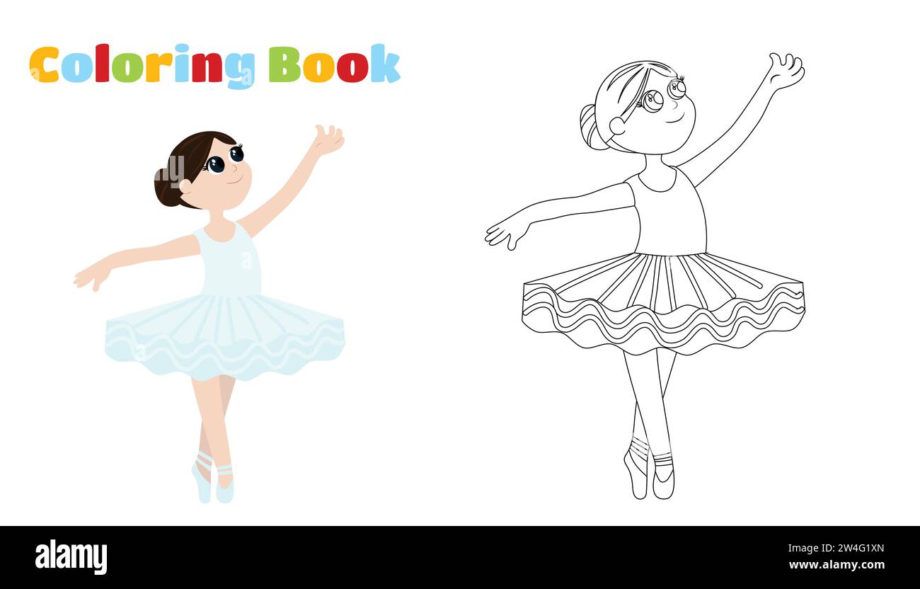Child in ballet Stock Vector Images - Alamy
