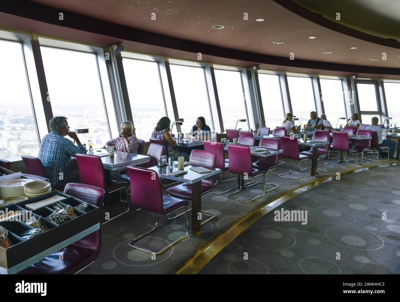 Restaurant Telecafe, Fernsehturm, Mitte, Berlin, Deutschland Stock Photo - Alamy