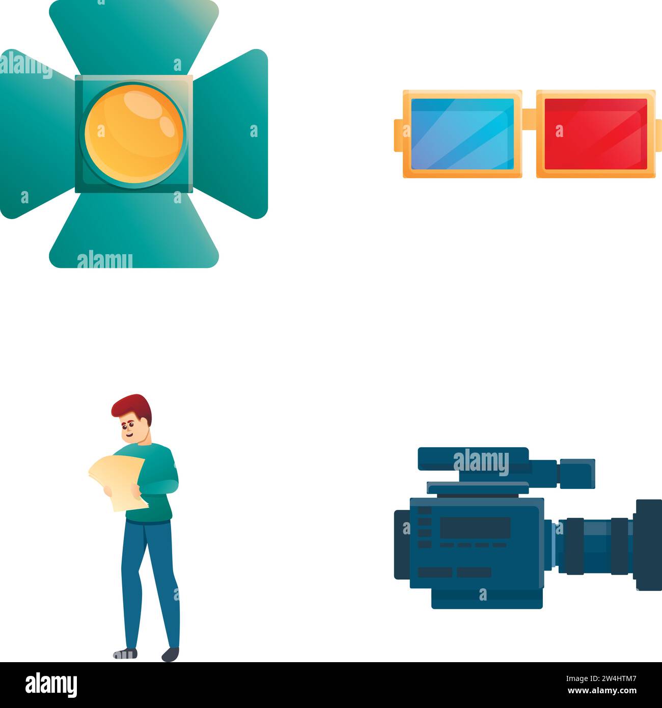 Cameraman filming show Cut Out Stock Images & Pictures - Alamy