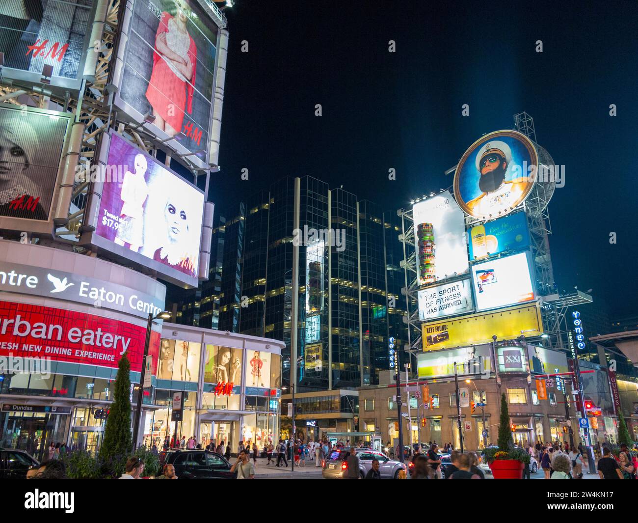 Exterior of the Eaton Center in Toronto, Ontario, Canada. 220 Yonge St ...
