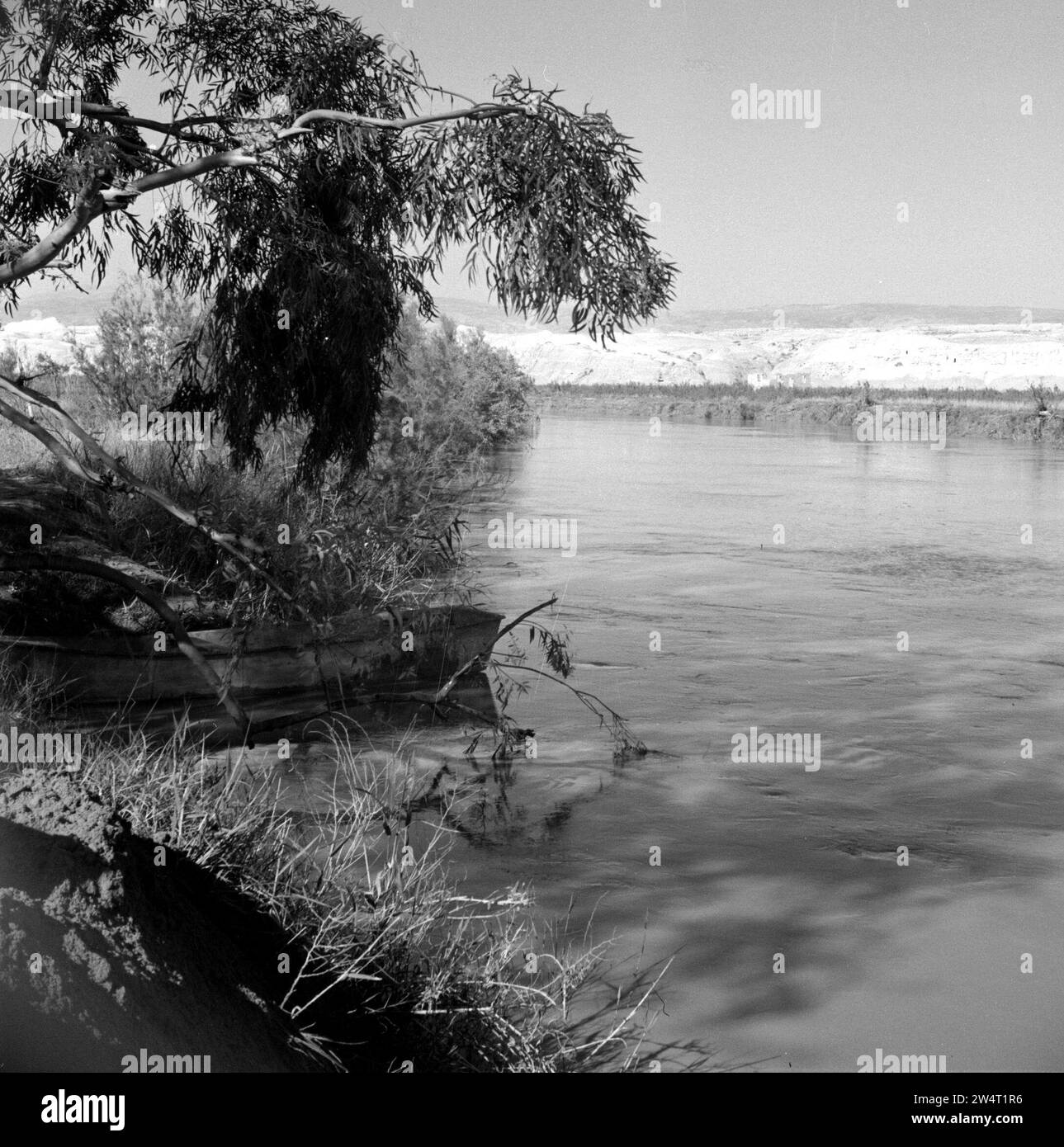 In the Jericho area. On the Jordan River at the site of the baptismal ...