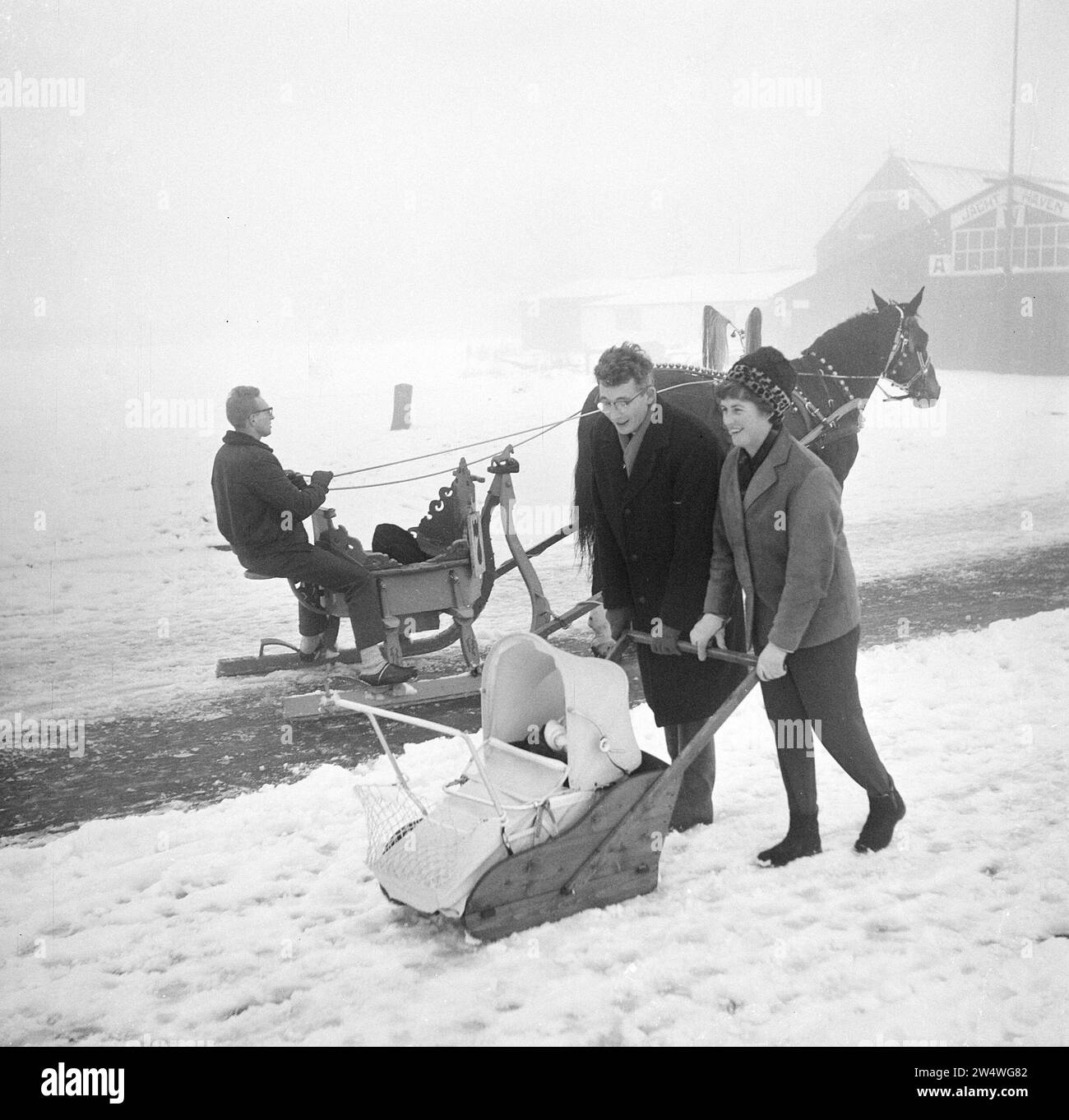 Old push sled hi-res stock photography and images - Alamy