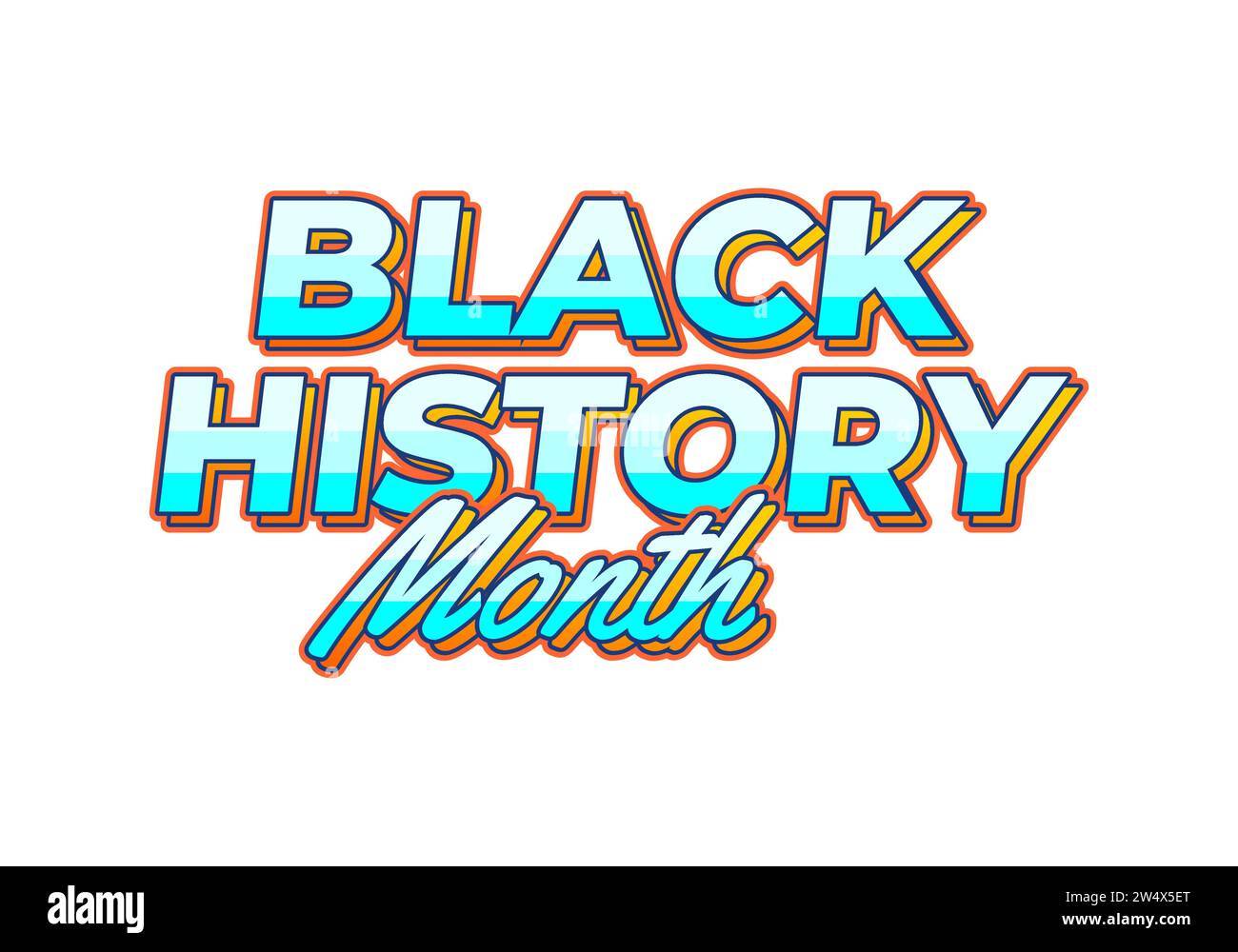 Black history month, text effect design Stock Vector Image & Art - Alamy