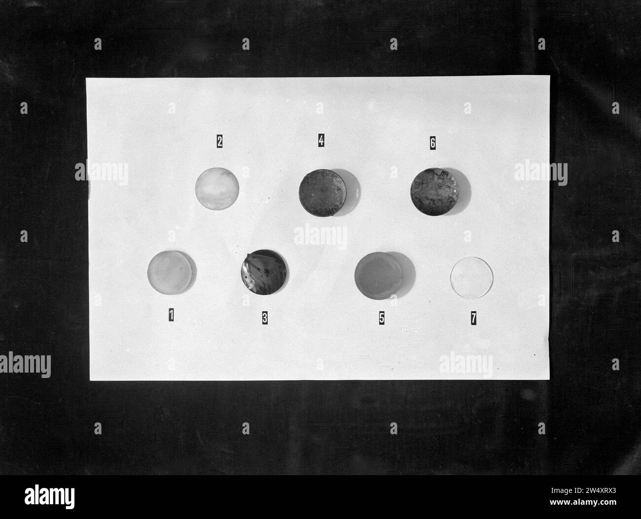 Models of spectacle lenses or eyeglass lenses ca. 1931 Stock Photo - Alamy