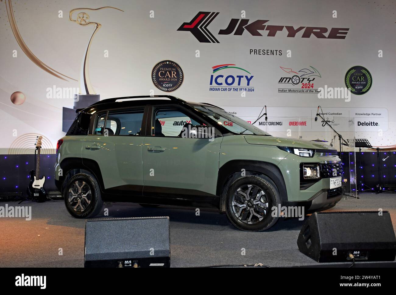 Hyundai EXTER car (car of the year 2024 award winner) is seen during ...