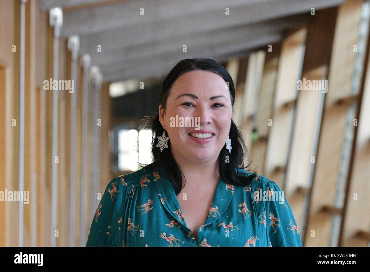 Edinburgh Scotland, UK 21 December 2023. Monica Lennon MSP at The ...