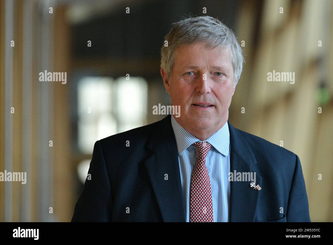 Edinburgh Scotland, UK 21 December 2023. Edward Mountain MSP at The ...