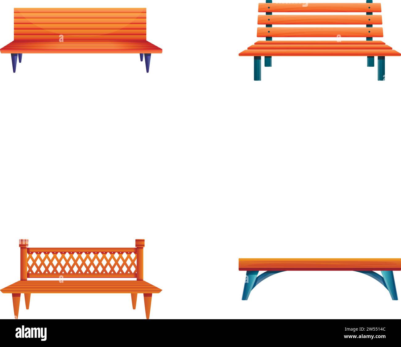 Slat seating Stock Vector Images - Alamy