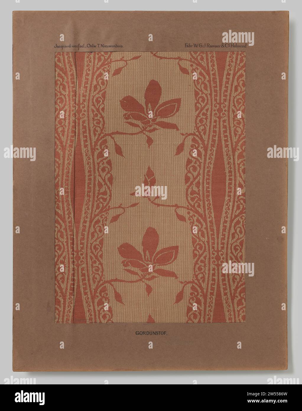 Steel curtain fabric to the design of Theo Nieuwenhuis in Passe-partout ...