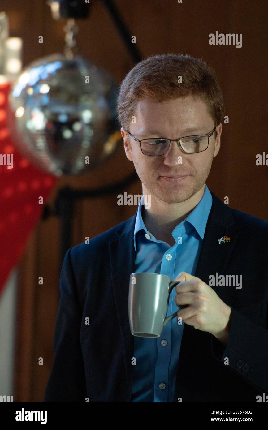 Edinburgh, Scotland, UK. 21st Dec, 2023. PICTURED: Ross Greer MSP ...