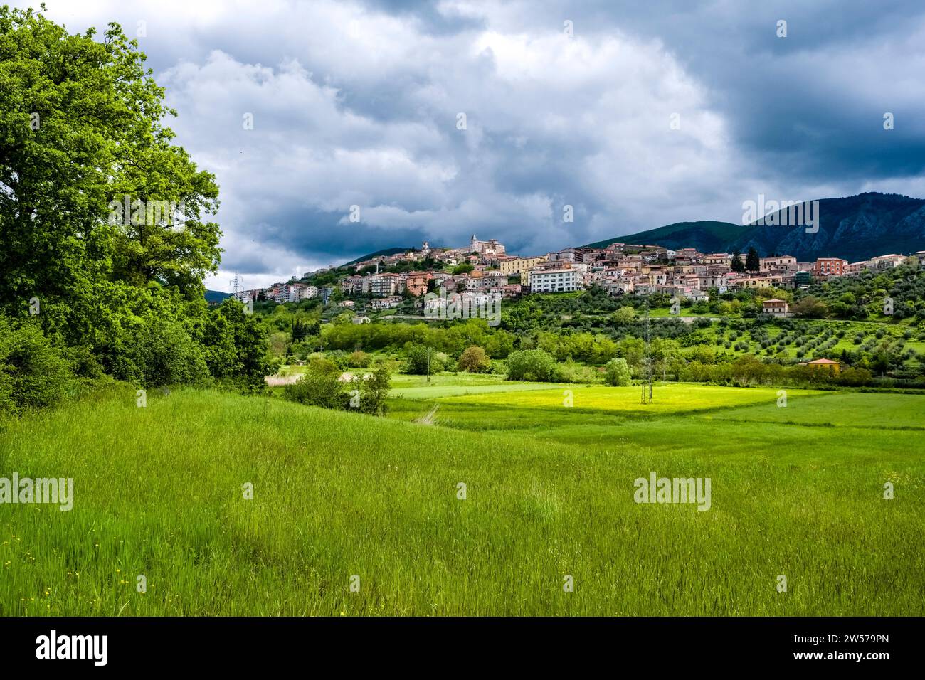 The houses and churches San Michele Arcangelo and San Gianuario of the ...