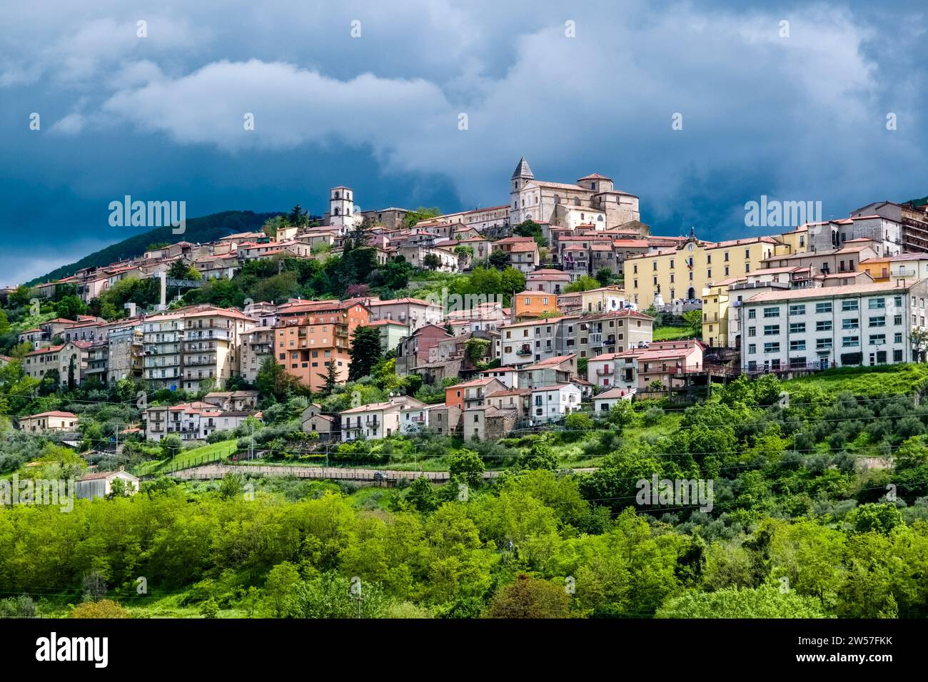 The houses and churches San Michele Arcangelo and San Gianuario of the ...