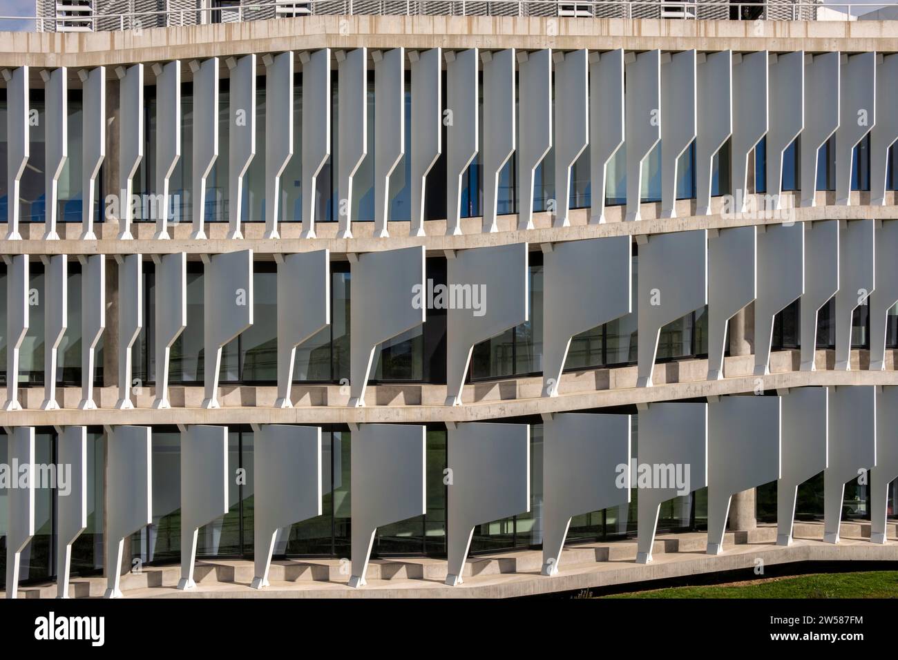 The BBVA headquarters in Madrid in Spain, designed by Herzog & de ...