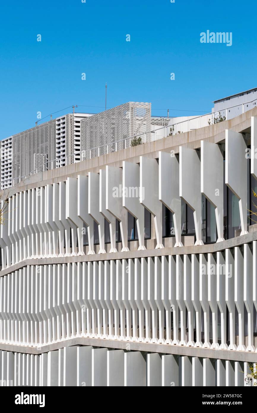 The BBVA headquarters in Madrid in Spain, designed by Herzog & de ...