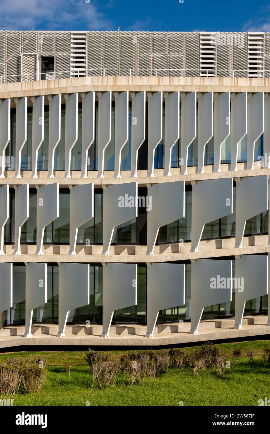 The BBVA headquarters in Madrid in Spain, designed by Herzog & de ...