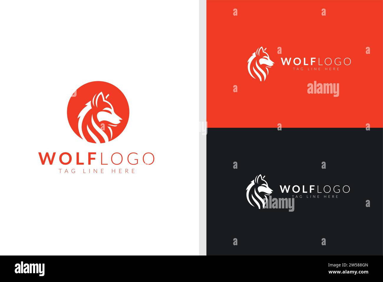 Wolf pack emblem Stock Vector Images - Alamy