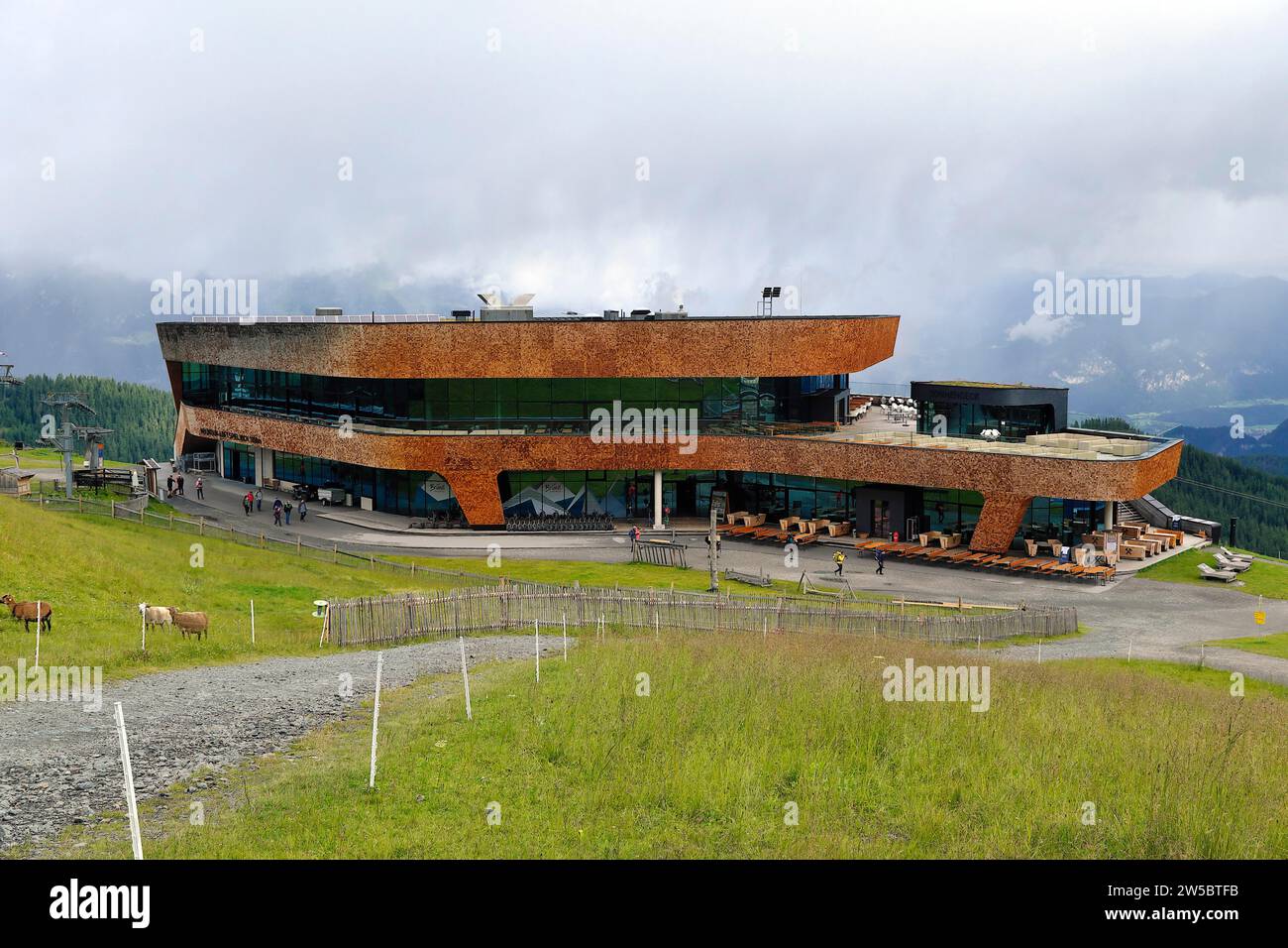 Spieljochbahn mountain station, Fuegen, Tyrol, Austria Stock Photo - Alamy