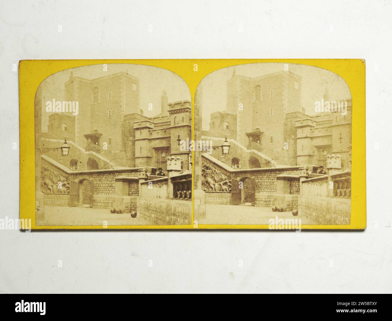 Stereoscopic photograph by J. Davis Burton showing the Martin Tower and ...