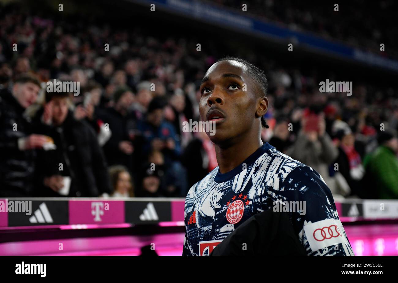 Mathys Tel FC Bayern Muenchen FCB (39) Portrait, Allianz Arena, Munich ...