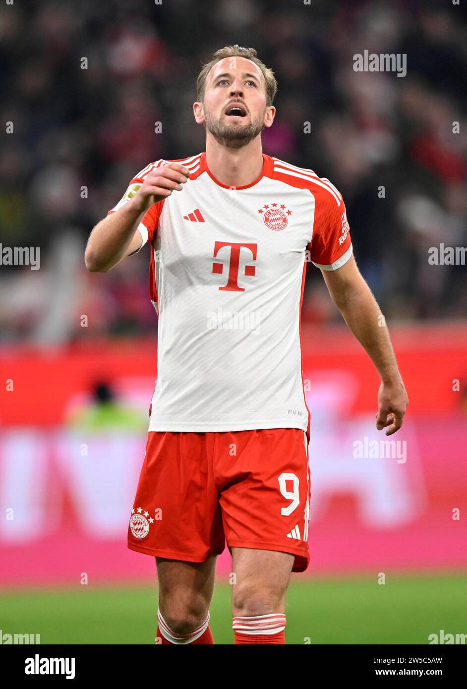 Harry Kane FC Bayern Muenchen FCB (09) disappointed, Allianz Arena ...