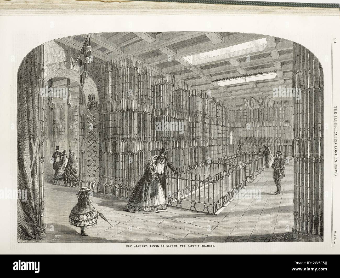 New Armoury, Tower of London: the Council Chamber Stock Photo - Alamy