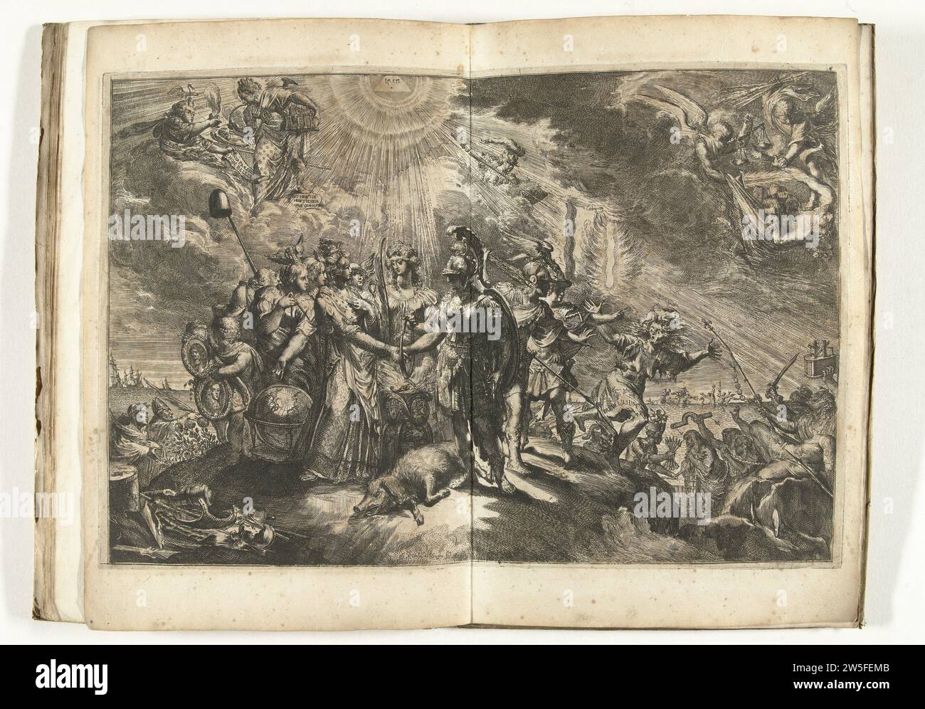 The Netherlands makes eternal peace with England, 1674 With an altar ...