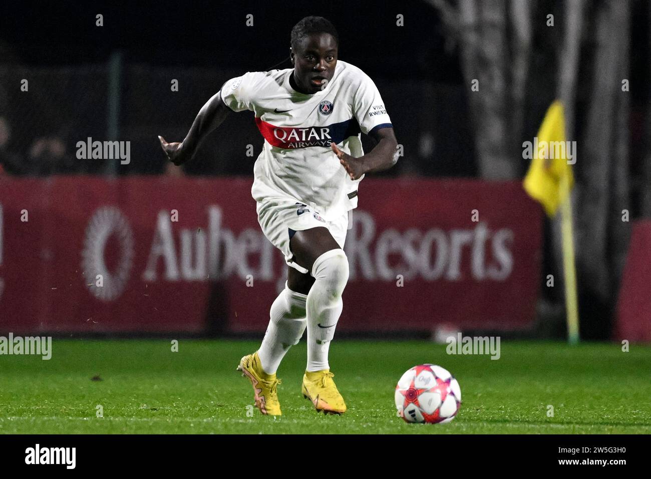 Tabitha Chawinga of Paris Saint Germain in action during the Women ...