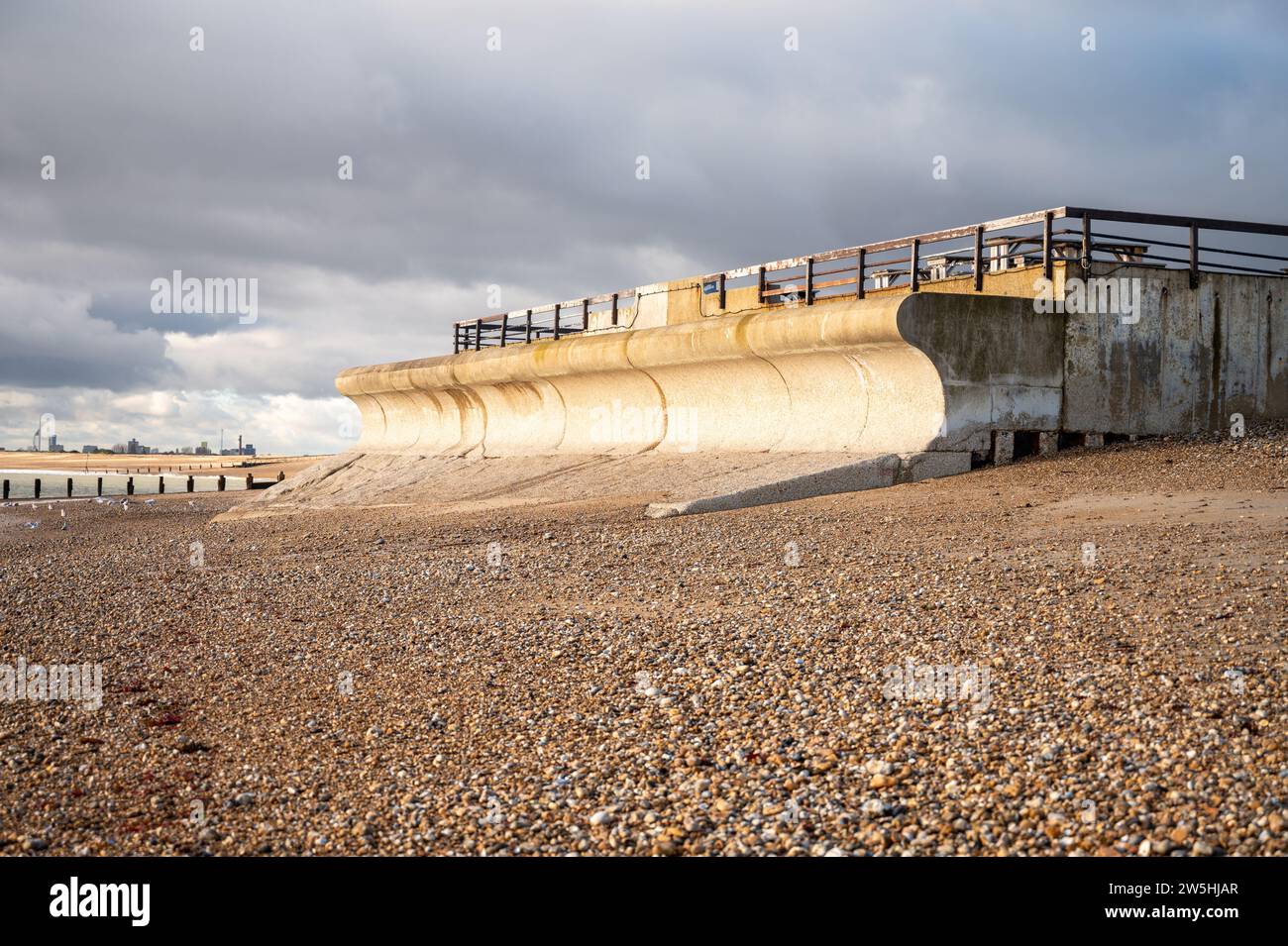 sea defence Hayling island Stock Photo - Alamy