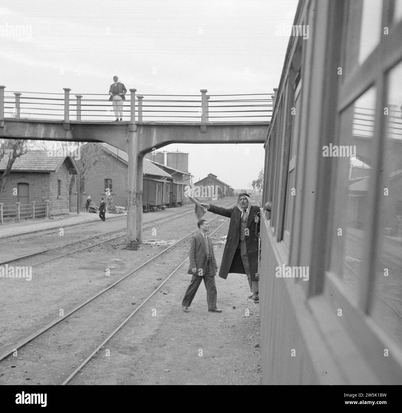 Vintage train conductor Black and White Stock Photos & Images - Alamy