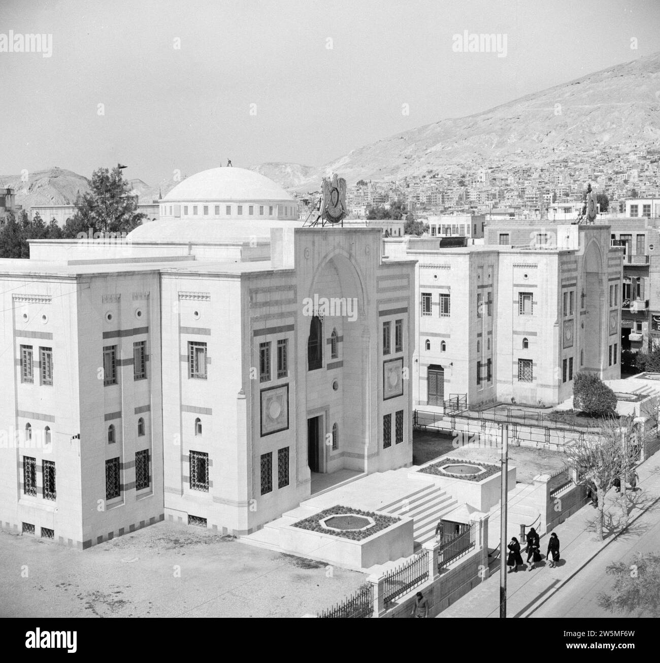 The parliament building in Damascus ca. 1950-1955 Stock Photo - Alamy