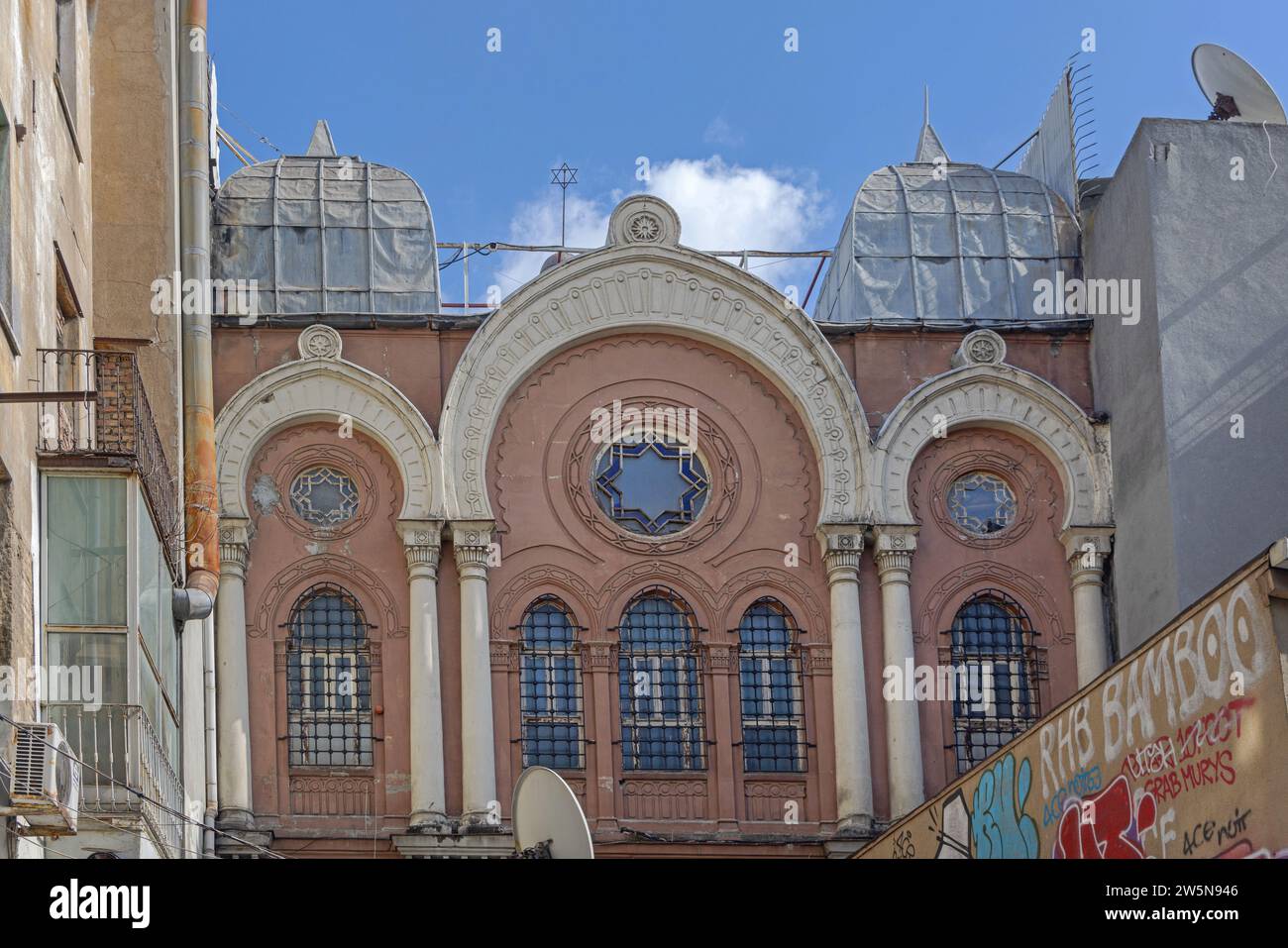 Istanbul, Turkey - October 19, 2023: Ashkenazi Jews Synagogue Temple of ...