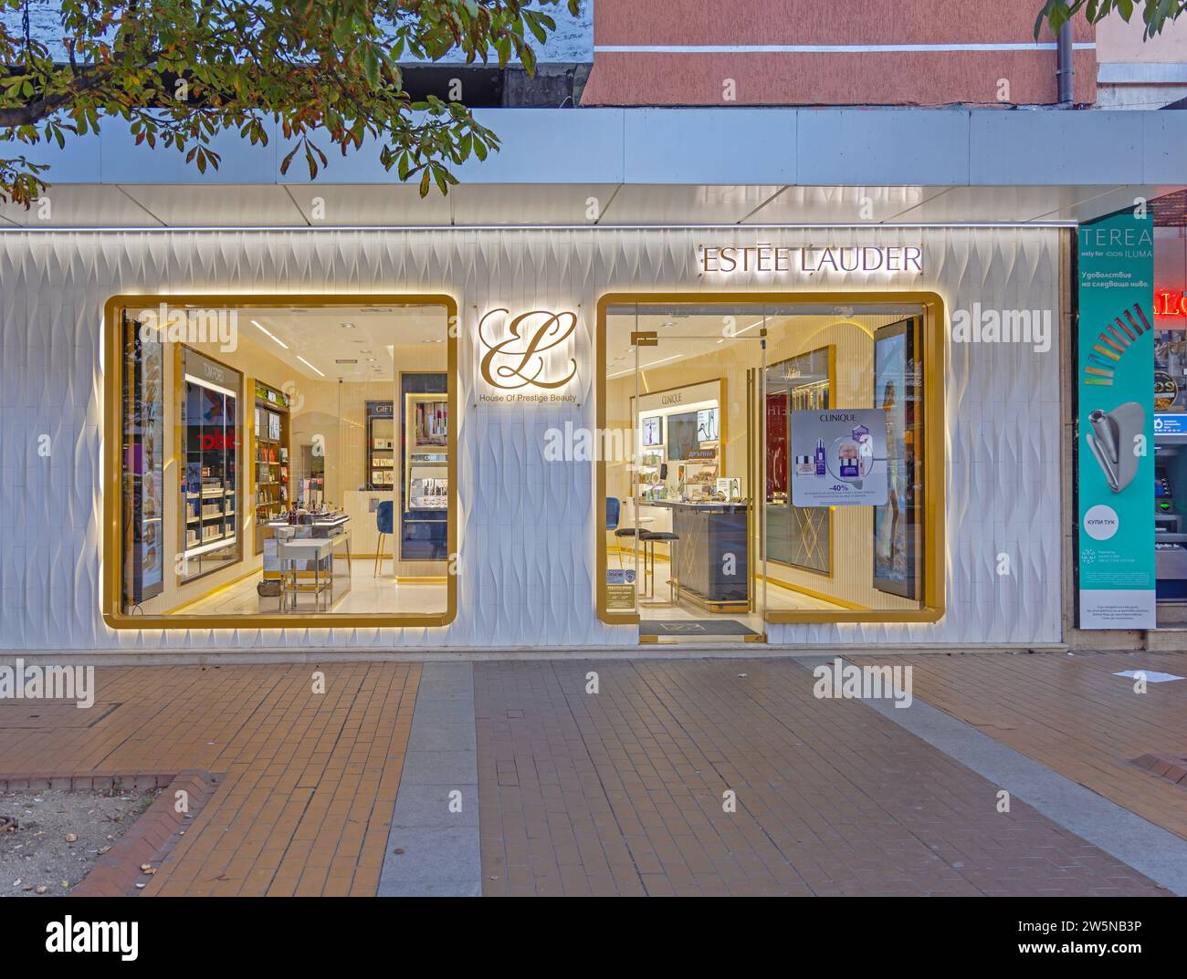 Sofia, Bulgaria - October 16, 2023: Flagship Shop Estee Lauder Cosmetics Brand Makeup Skincare ...