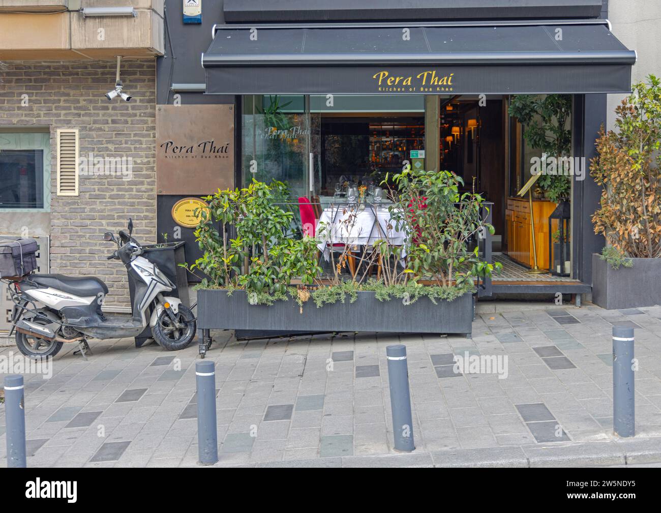 Istanbul, Turkey - October 19, 2023: Pera Thai Asian Restaurant Kitchen ...