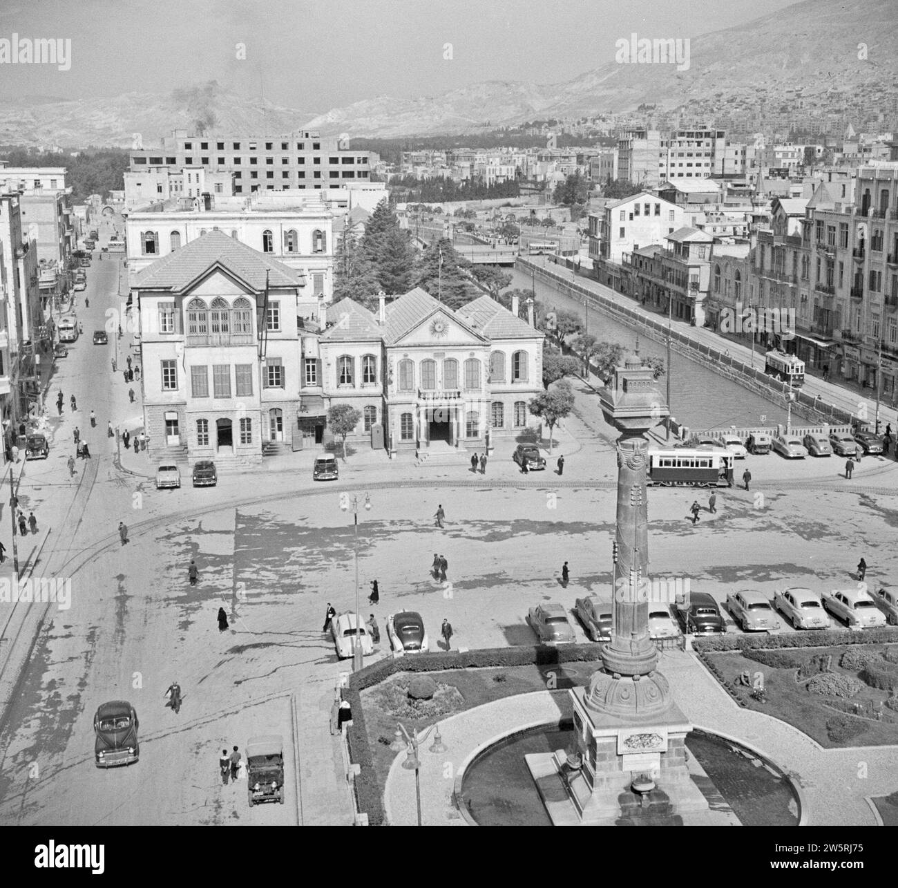 Marjeh, the square of the martyrs ca. 1950-1955 Stock Photo - Alamy