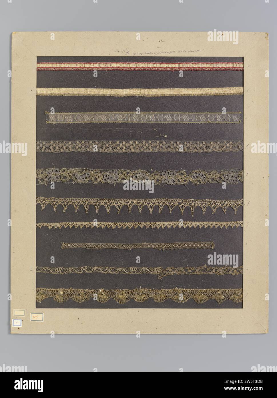 Three gold and silver-colored passions and eight strips of gold side on ...