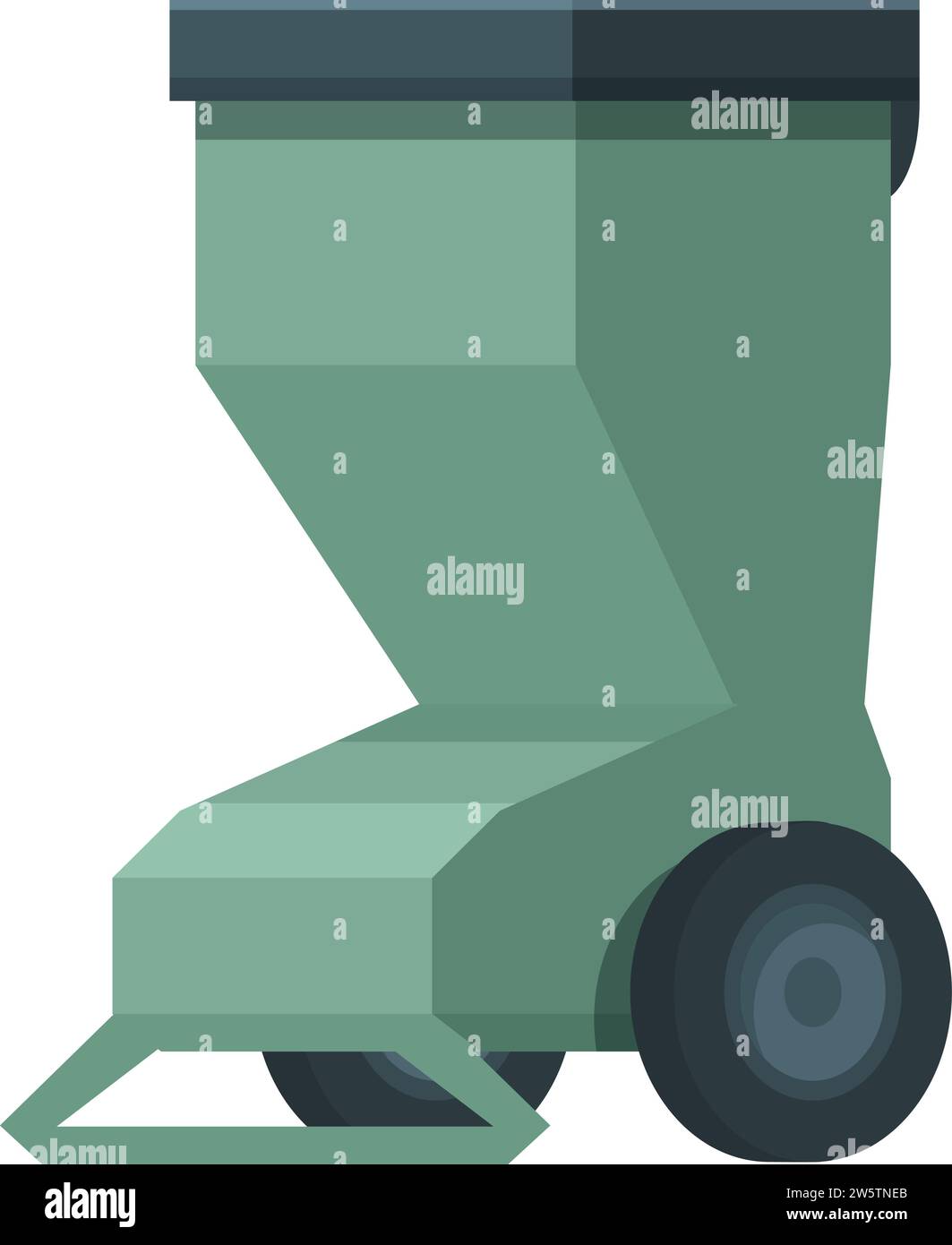 Modern garden equipment icon cartoon vector. Shredder tool. Tree ...