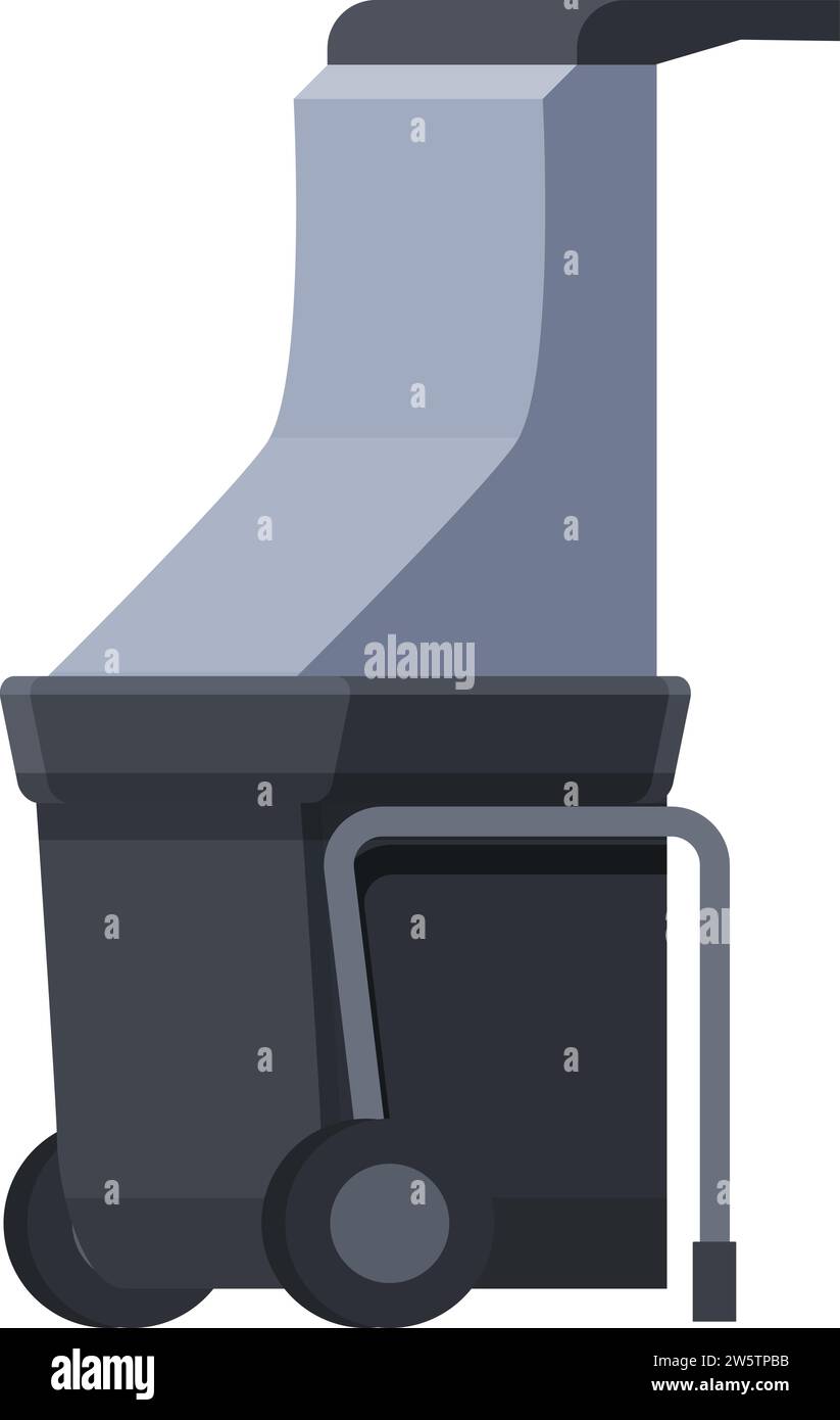 Foliage equipment shredder icon cartoon vector. Work trimmer. Timber ...