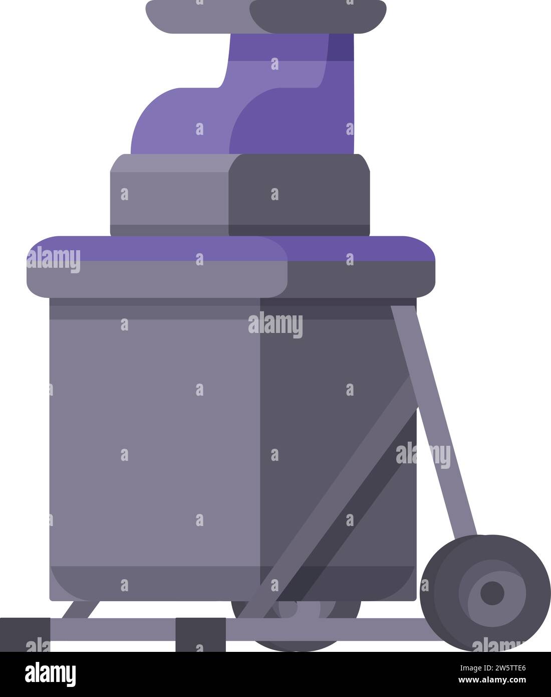 Garden shredder nature icon cartoon vector. Summer working. Chipper ...