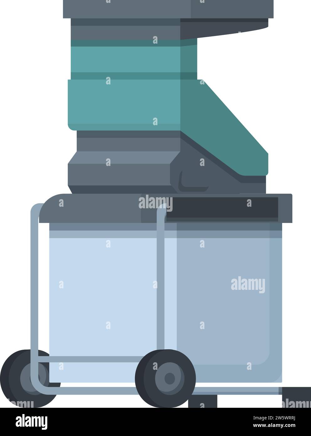 Big garden shredder icon cartoon vector. Agriculture tool. Implement ...